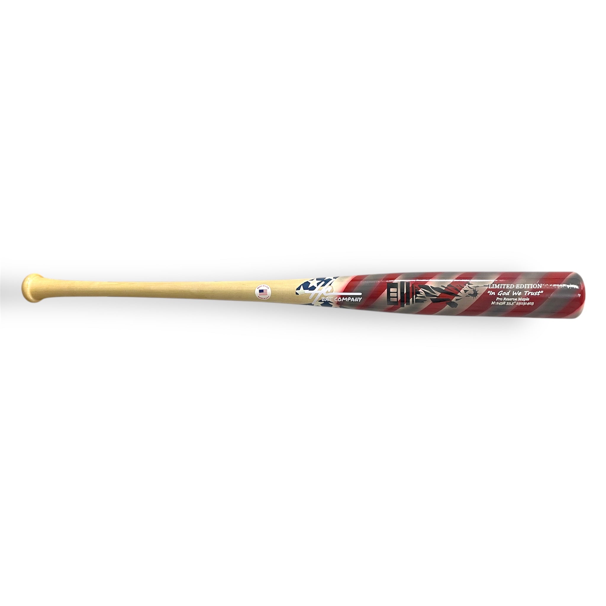 Pro Reserve Maple Baseball Bat | 243R In God We Trust 33.5" Power Bat ...